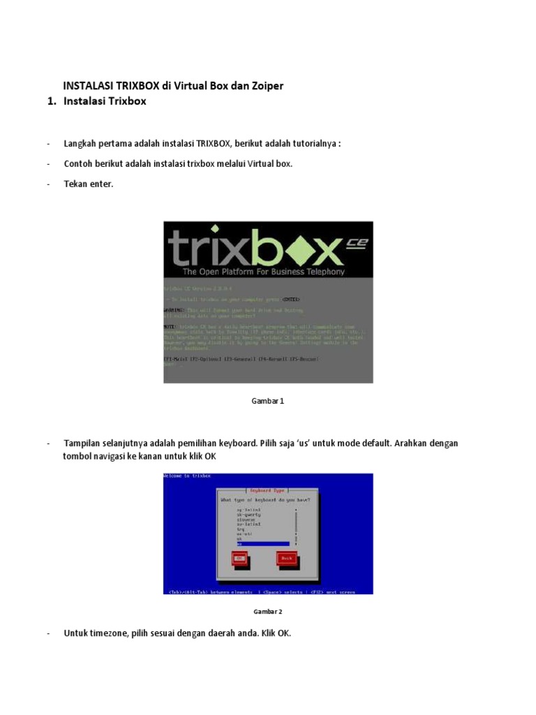 Langkah Instalasi Trixbox | PDF | Komputer