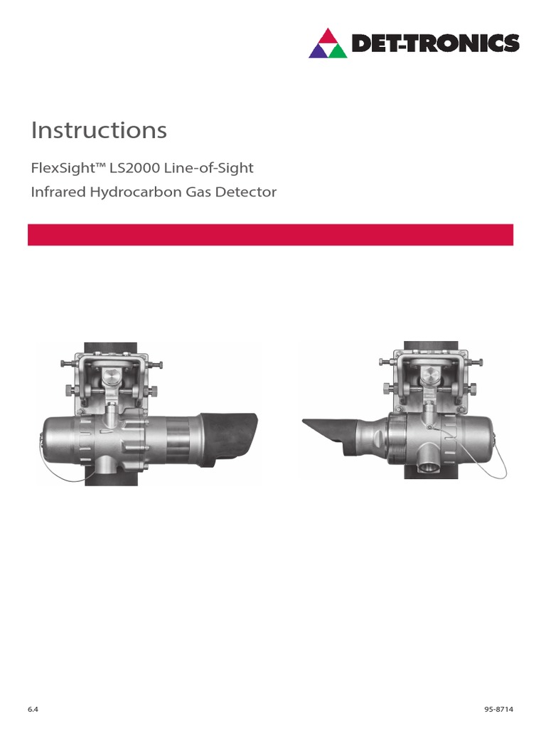 FlexSight LS2000 Optical IR Gas Detector Instruction Manual | PDF ...