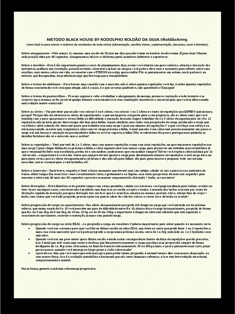 Treino - PPLPP (PUSH) | PDF | Tempo | Músculo esquelético