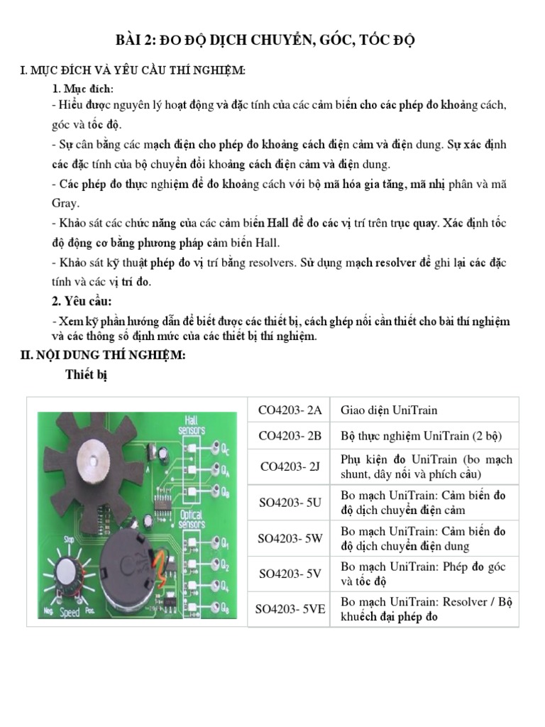Bai 2 - Do Do Dich Chuyen - Goc - Toc Do | PDF
