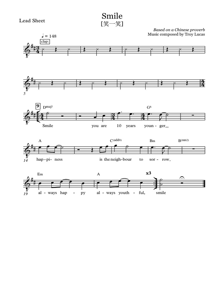 Smile - Lead Sheet | PDF