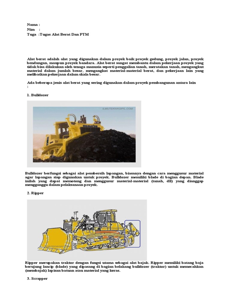 Macam Macam Alat Berat | PDF