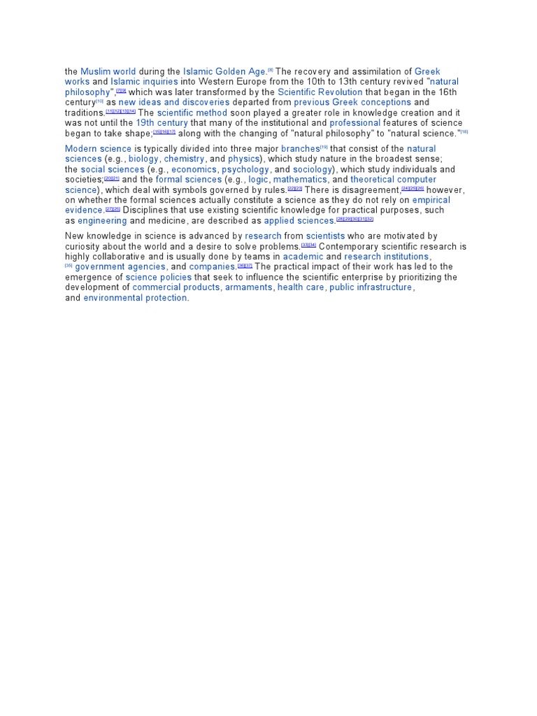Islamic Golden Age and Science Evolution | PDF