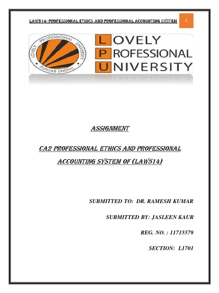 Jasleen Kaur Professional Ethics Case Analysis | PDF | Advocate | Power Of Attorney