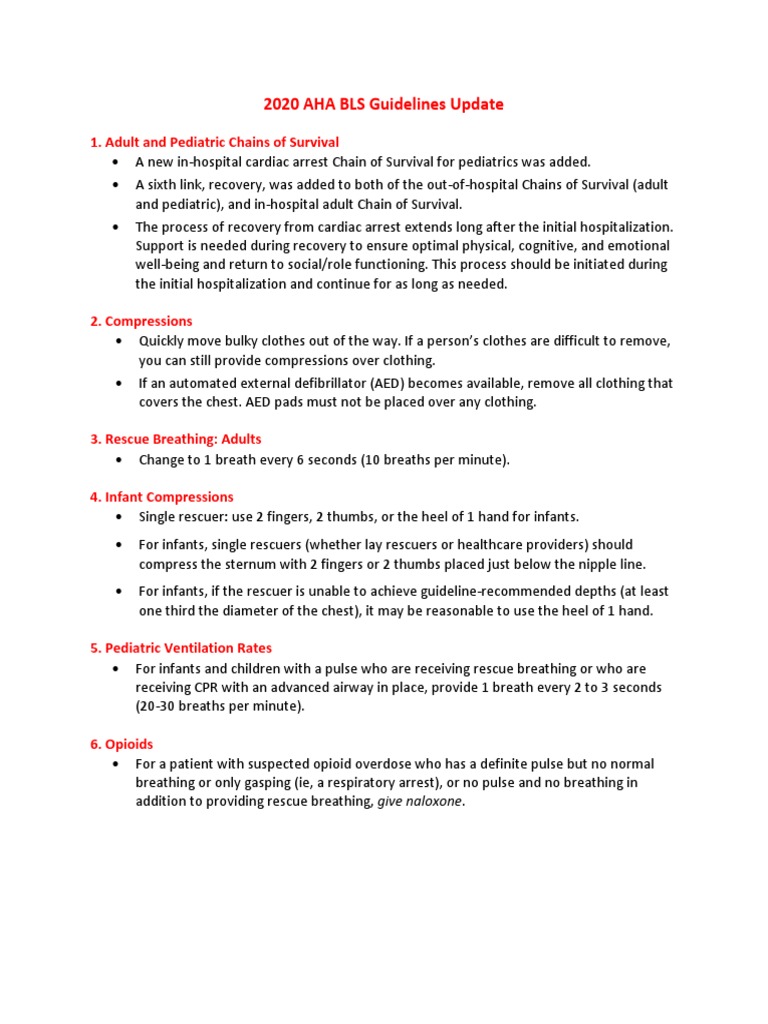 3 Combined AHA BLS ACLS Updates Combined | PDF | Cardiopulmonary ...