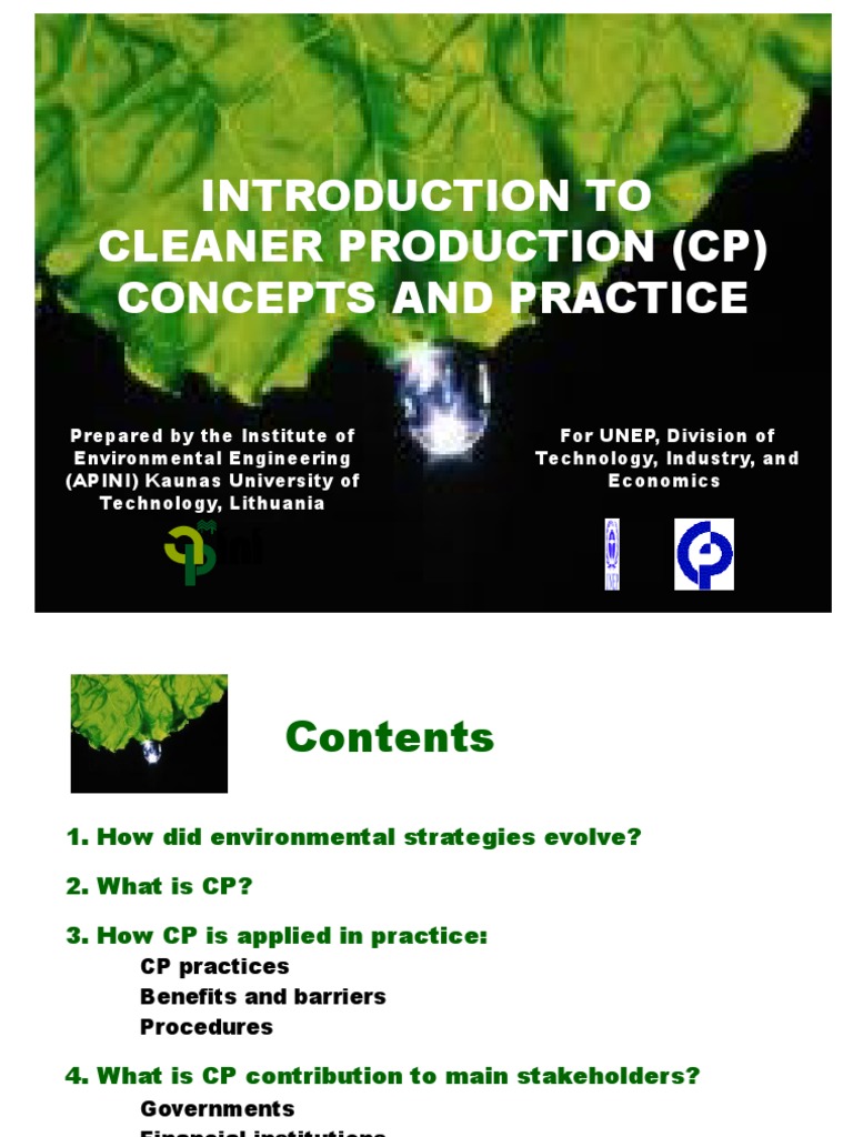 Introduction of CP, Concepts & Practices | PDF | Waste | Waste Management