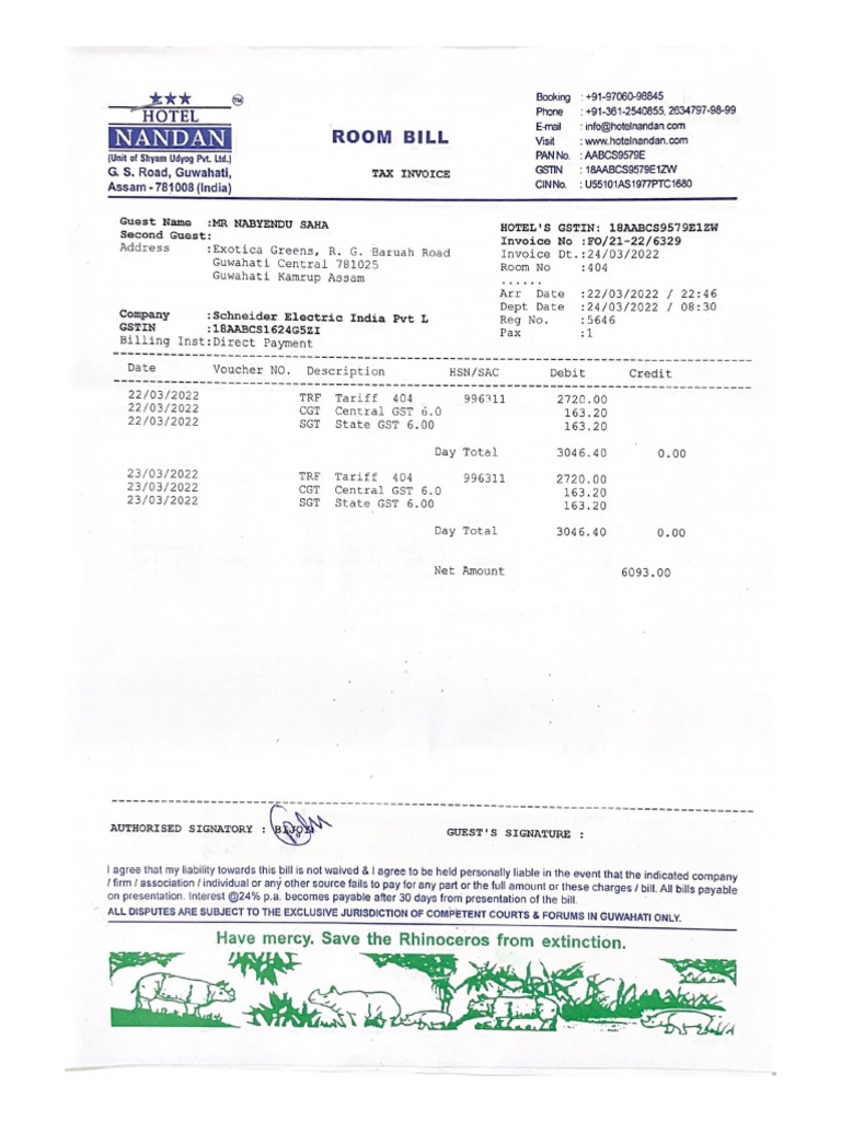 Guwahati Bill | PDF