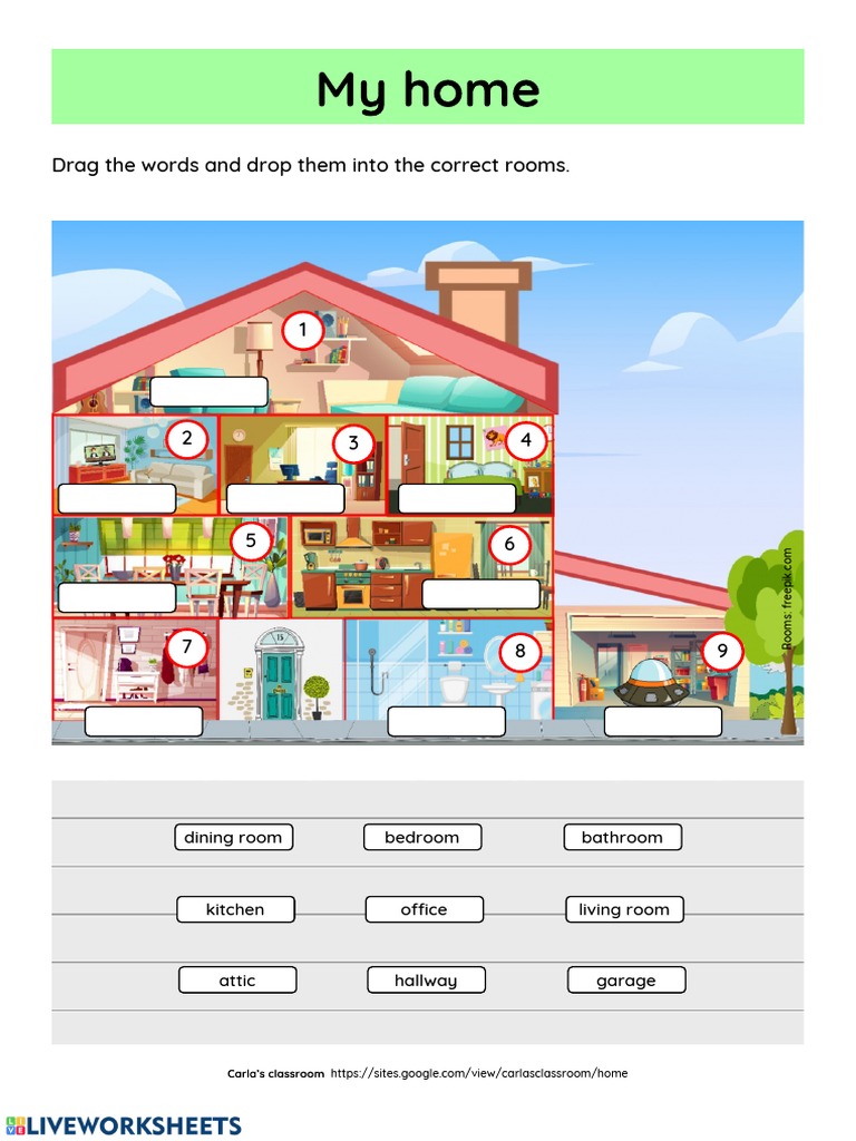 My House Parts of House 1º 2º | PDF