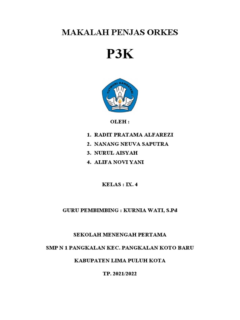 Makalah p3k | PDF | Karier & Perkembangan