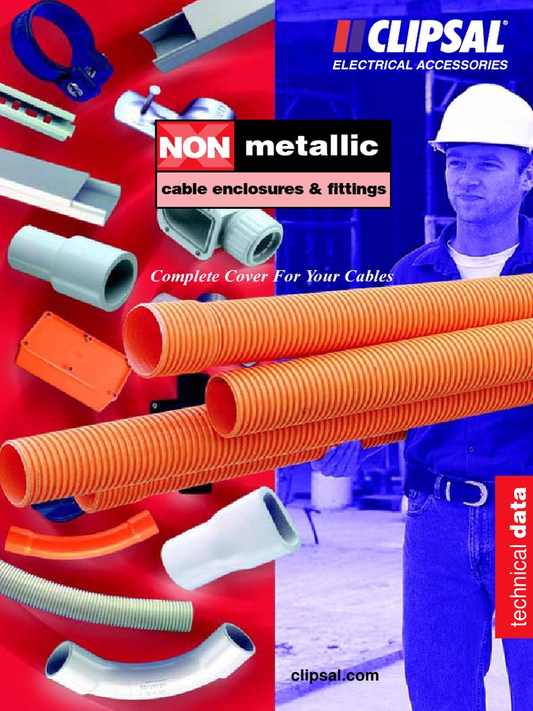 Clipsal Conduit Fittings Overview | PDF | Pipe (Fluid Conveyance ...