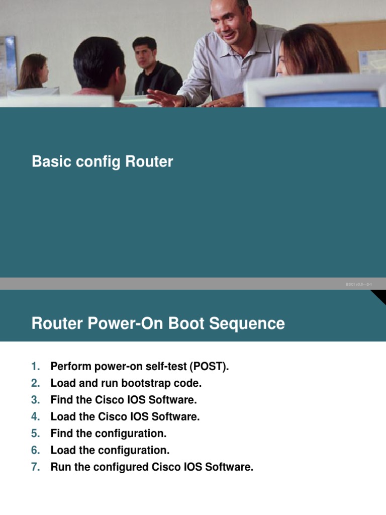 Basic Config Router Pdf Booting Router Computing 