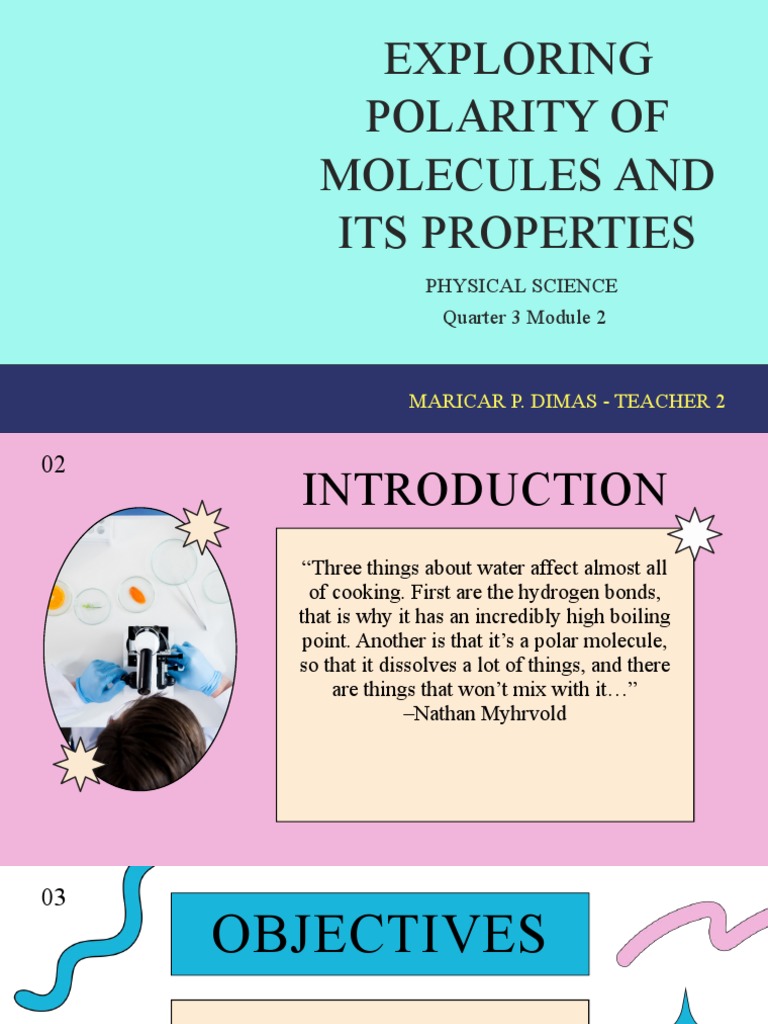 Exploring Polarity of Molecules and Its Properties: Physical Science ...