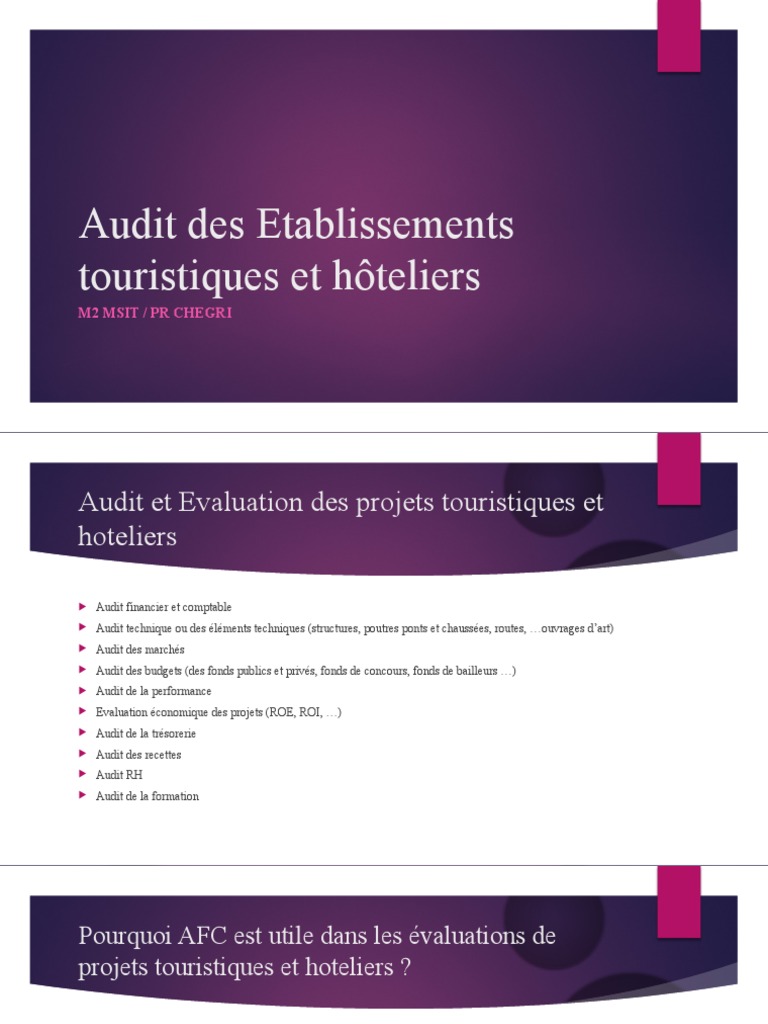Support de Cours MSIT - Audit M2 2021-2022 | PDF | Audit | Risque