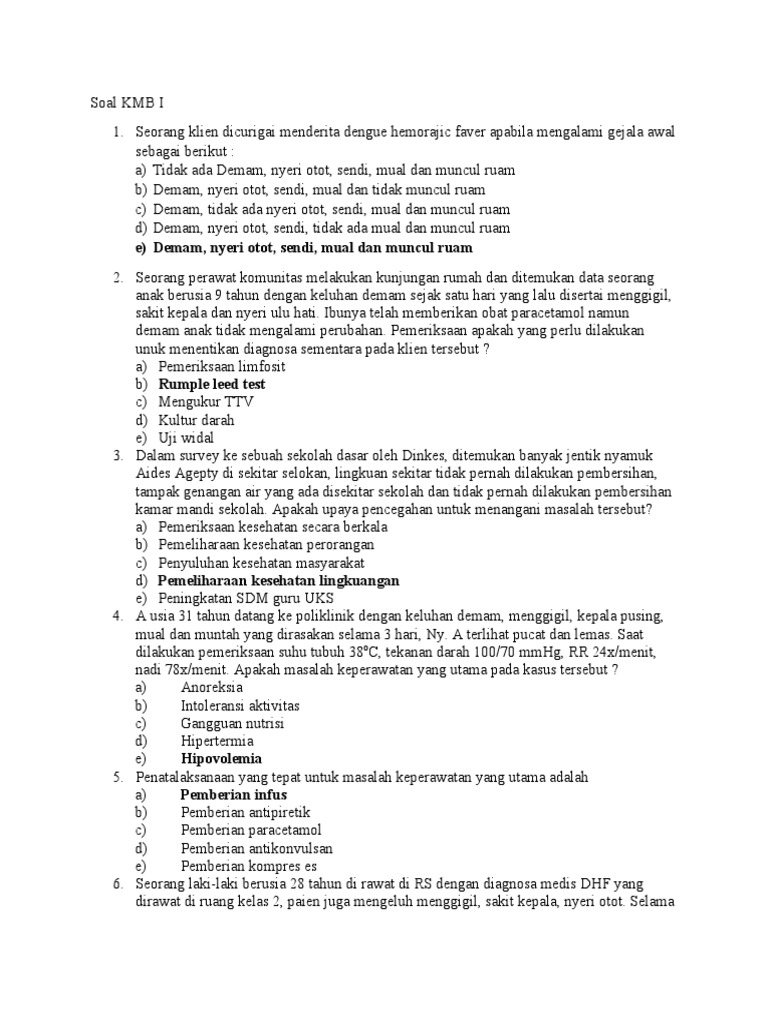Soal KMB I | PDF