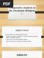 Comparative Analysis of Abrahamic Faiths | PDF | Bible | Hebrew Bible