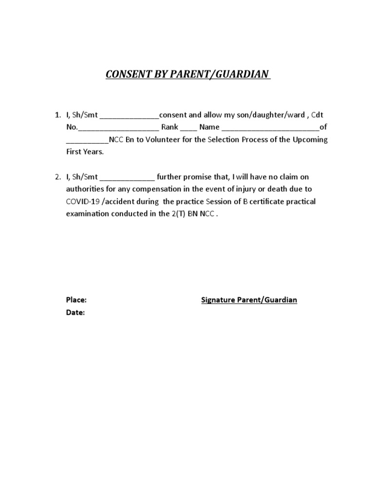 Consent Form | PDF | Law