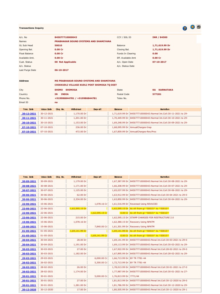 Prabhakar Sounds and System | PDF | Financial Services | Service Industries