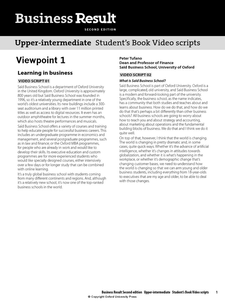 Business: Viewpoint 1 | PDF | Entrepreneurship | Advertising