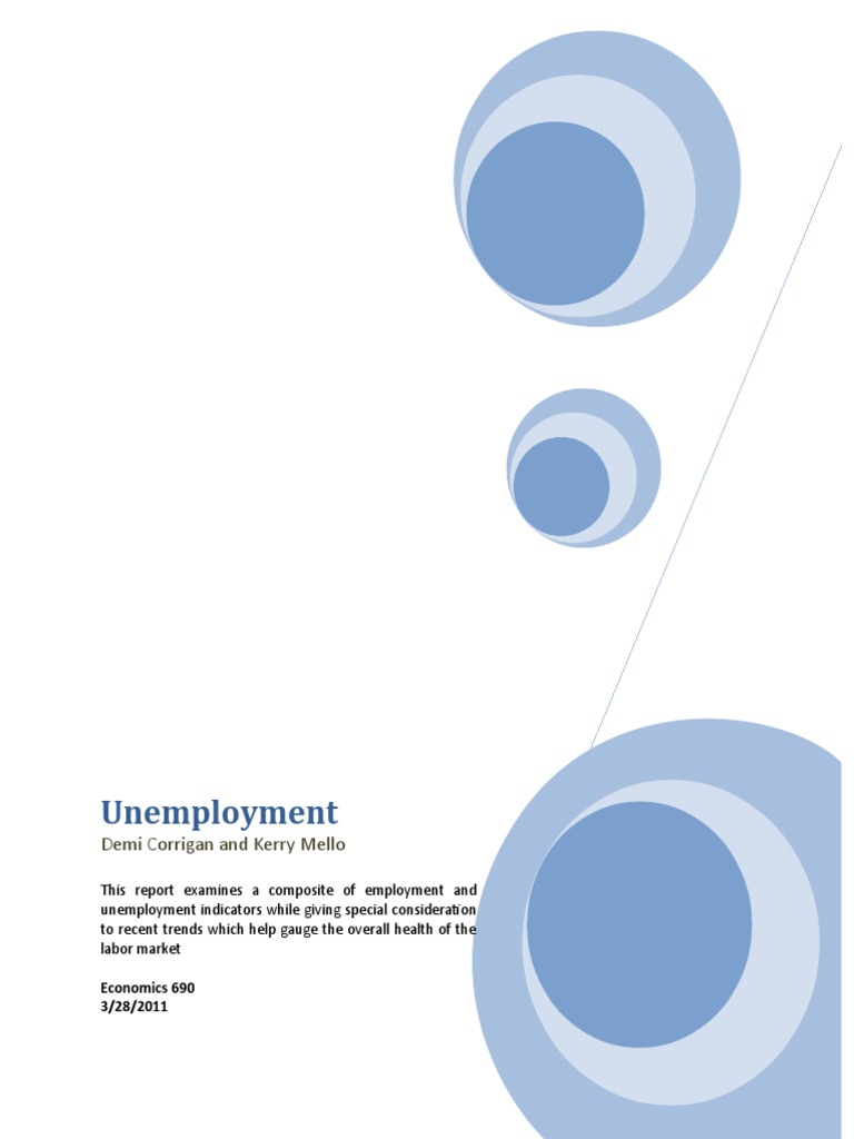 Unemployment: Demi Corrigan and Kerry Mello | PDF | Social Science ...