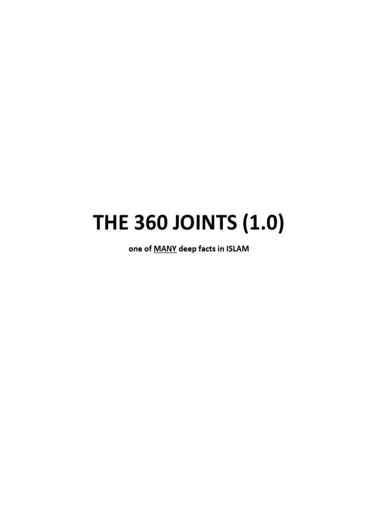The 360 Joints | PDF | Acupuncture | Science
