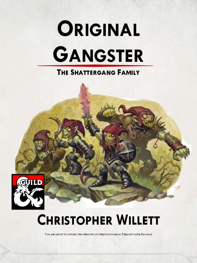 Original Gangster v1.0 | PDF | Wizards Of The Coast | Dungeons & Dragons