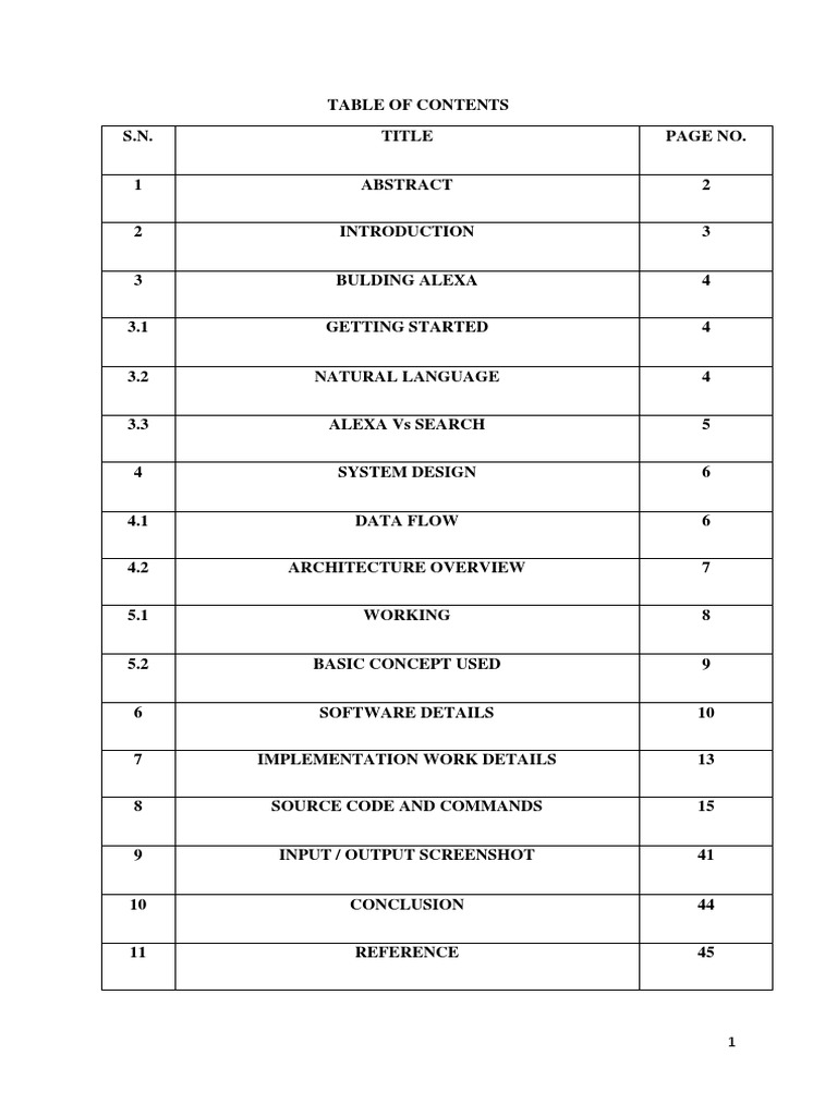 Final Completed Virtual Assistant Alexa An Artificial Intelligence ...