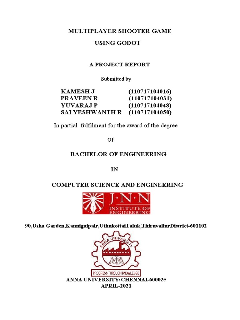 A Project Report: in Partial Fulfilment For The Award of The Degree ...