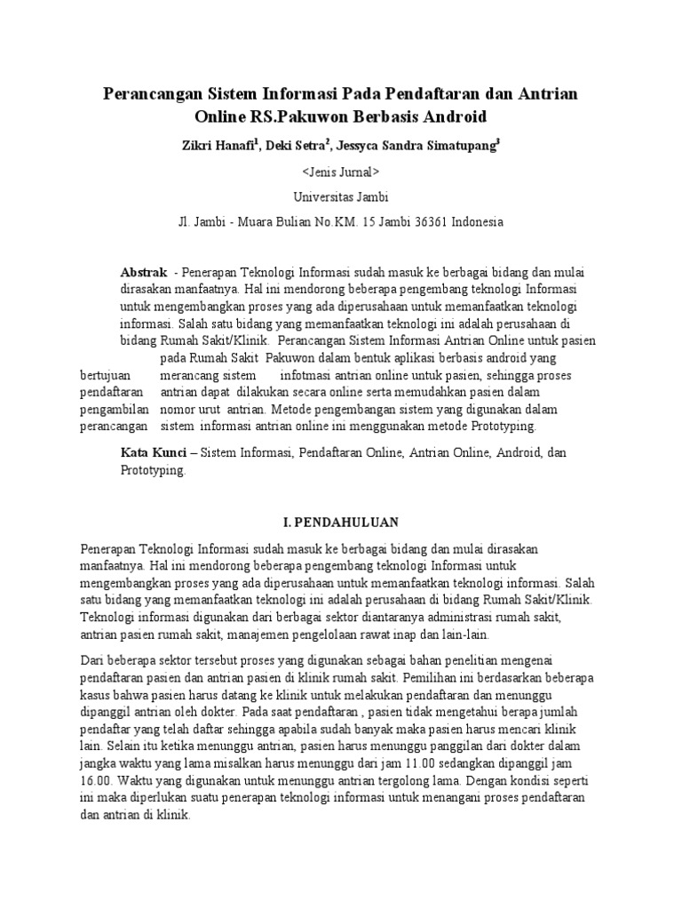 Artikel Perancangan Sistem | PDF | Karier & Perkembangan | Bisnis