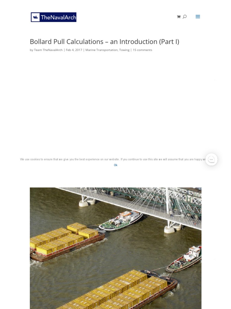 Bollard Pull Calculations - An Introduction (Part I) - TheNavalArch ...