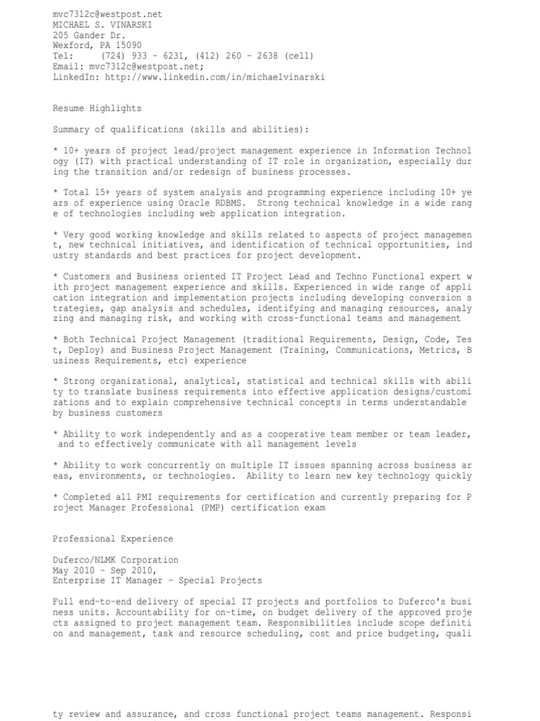 Project Manager or Oracle Applications Lead | PDF | Oracle Database ...