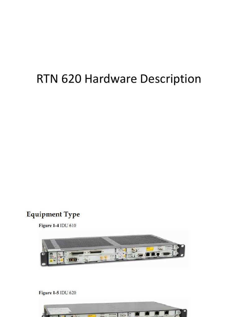 RTN 620 Hardware Description Ebcx | PDF