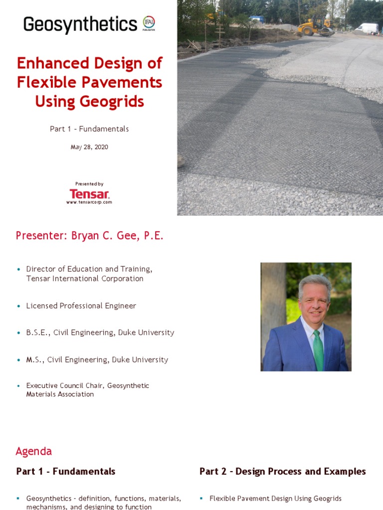 Tensar Geosynthetics Webinar - Enhanced Pavement Design Using Geogrids ...