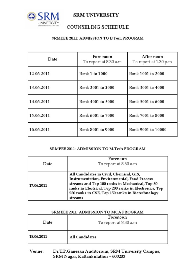 Counseling Schedule - Web | PDF | Computers | Technology & Engineering
