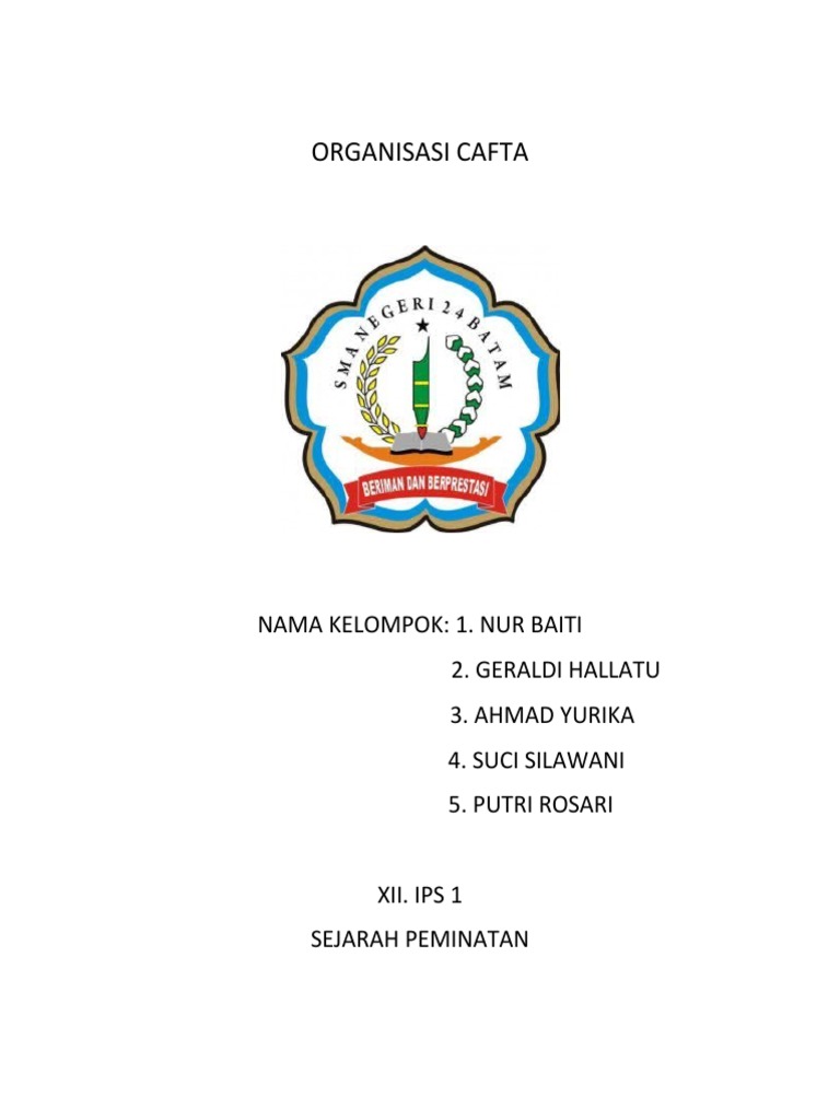 Organisasi Cafta | PDF | Pengelolaan Keuangan & Uang
