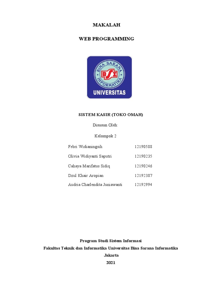 Laporan Web Programming - 12.4A.07 | PDF | Bisnis | Komputer