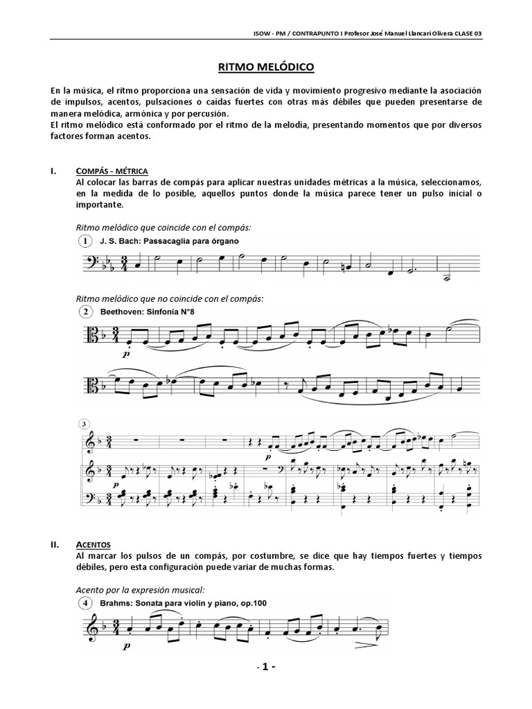 03 Ritmo Melódico | PDF