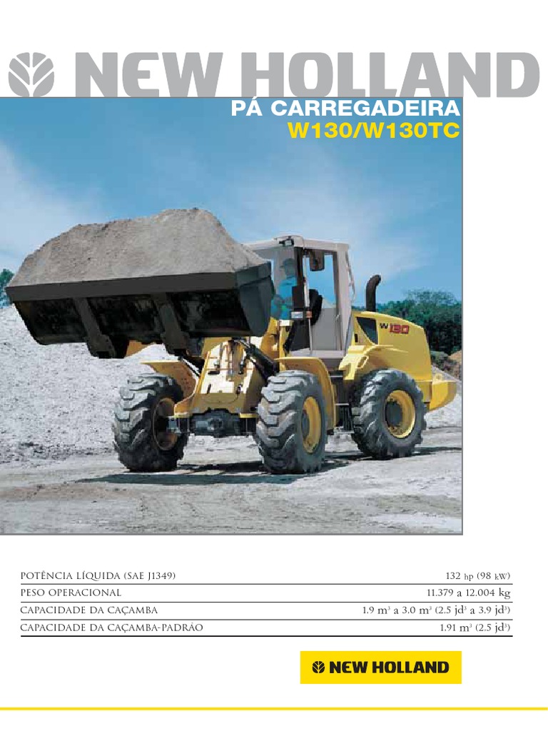 Pa Carregadeira w130 w130tc | PDF | Motores | Bomba