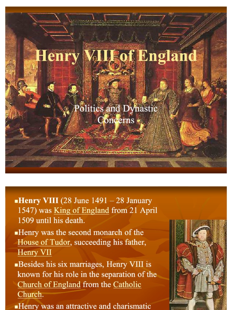 Henry VIII and The Reformation in England Final | PDF | House Of Tudor ...