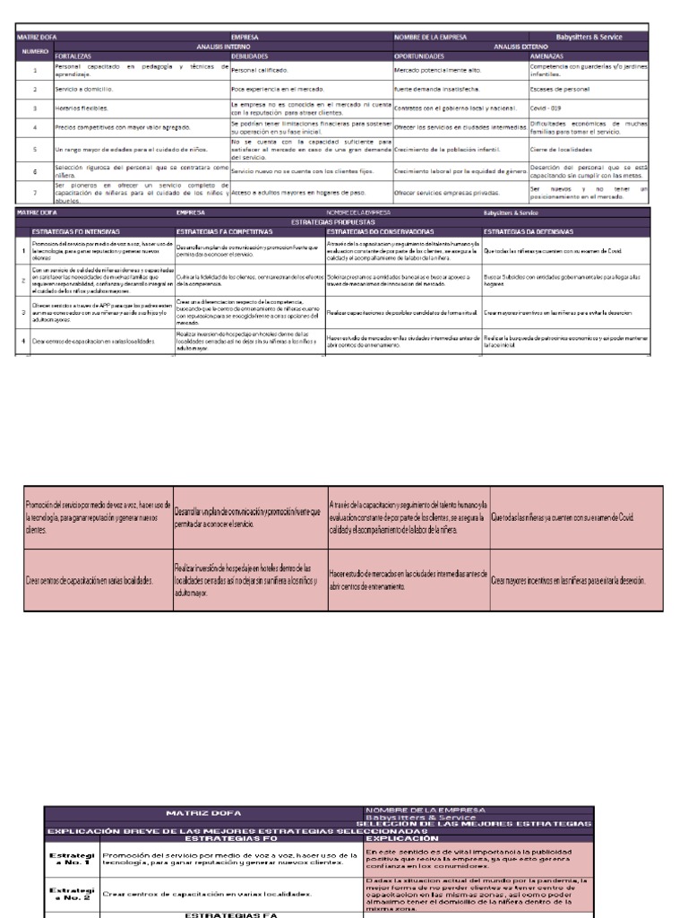 Entrega Analisis Dofa | PDF