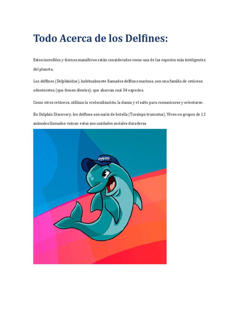 Acerca de Los Delfines | PDF