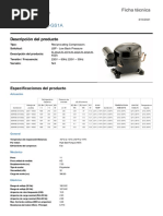 Compresor AJA2425ZXA Especificaciones | PDF | Mecánica | Cantidad