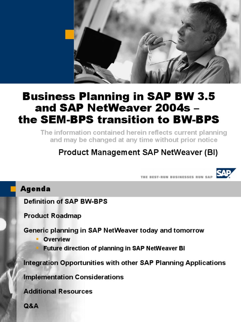 Business Planning in Sap BW 3.5 and Sap Netweaver 2004S The Sem Bps ...
