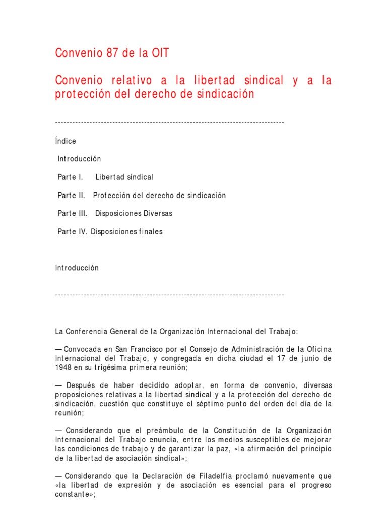 Covenio 87 OIT | PDF
