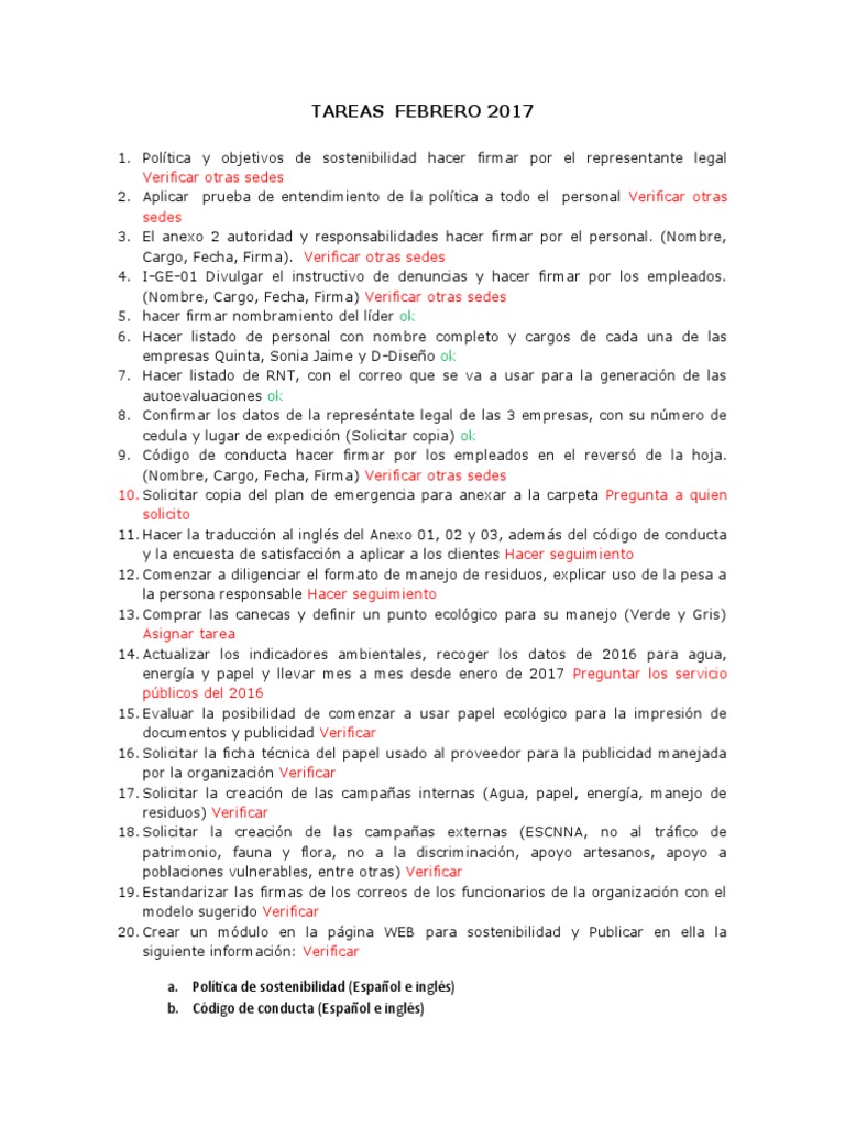 TAREAS No.2 Febrero 2017 | PDF | Negocios