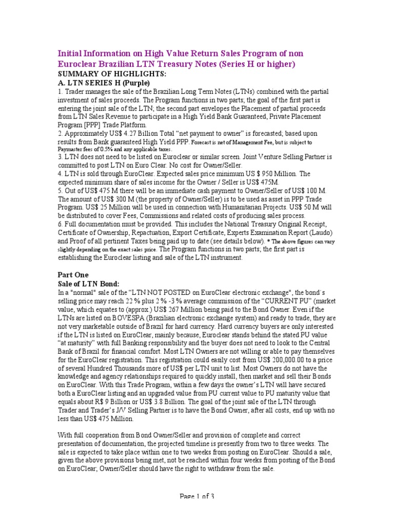 1 LTN Buy Trade Information | PDF | Banks | Bonds (Finance)