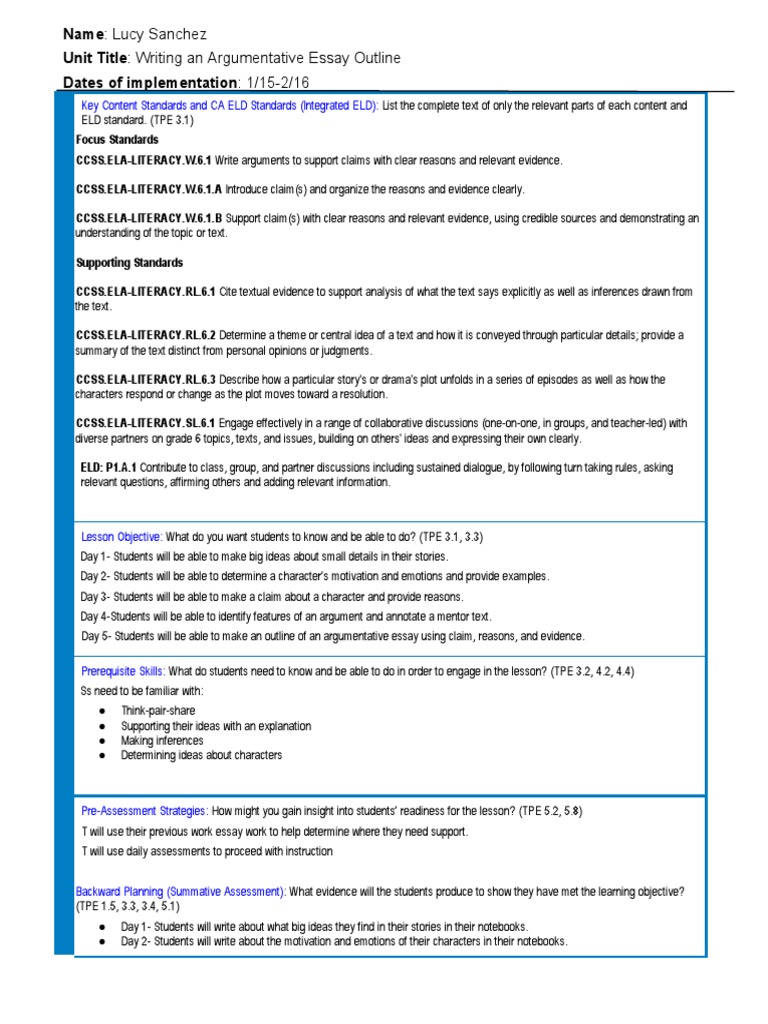 Task 1 Part B - Lesson Plans | PDF | Essays | Cognition