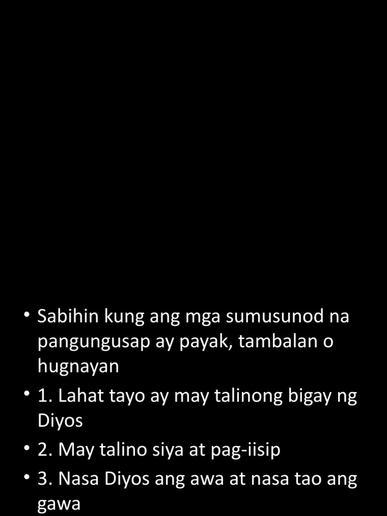 Karaniwan at Di-Karaniwang Ayos | PDF