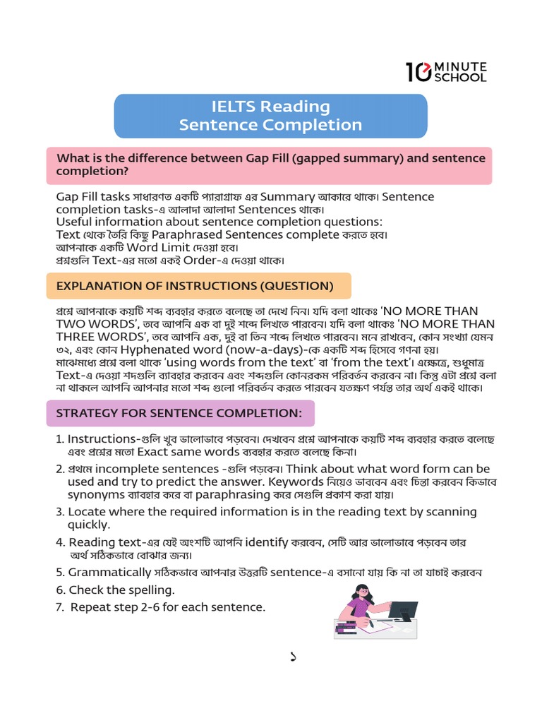 Reading Sentence Completion Pdf Atomic Nucleus Atoms
