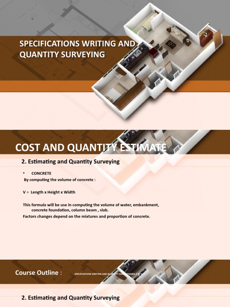 Estimate - Concrete | PDF | Concrete | Length