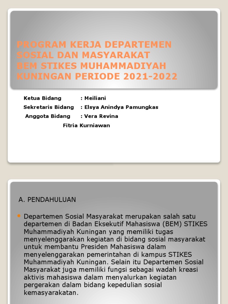 Proker Sosmas 2021-2022 | PDF